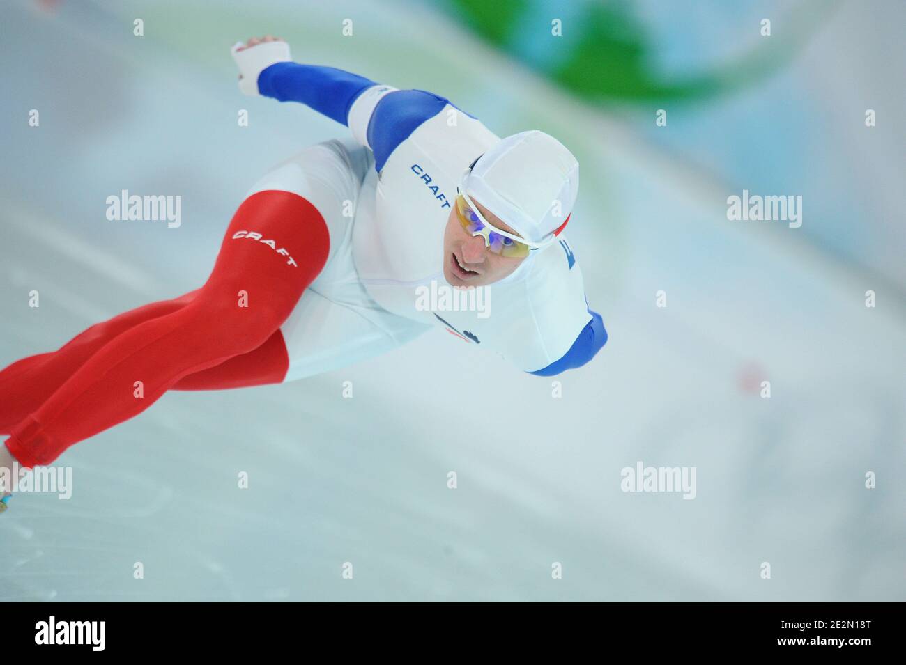 France Alexis Contin during men's 5000m speed skating at the Richmond ...