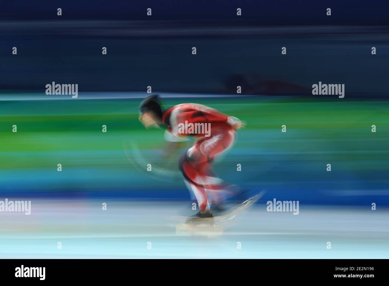 Canada Lucas Makowsky during men's 5000m speed skating at the Richmond ...