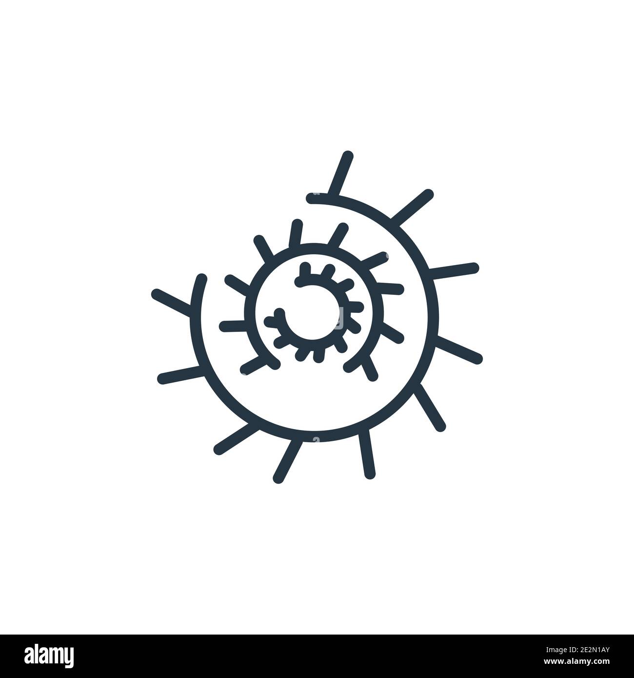 Tumbleweed outline vector icon. Thin line black tumbleweed icon, flat ...