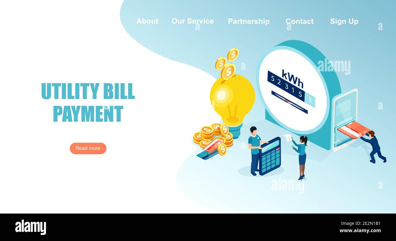 Energy bill online Stock Vector Images - Alamy