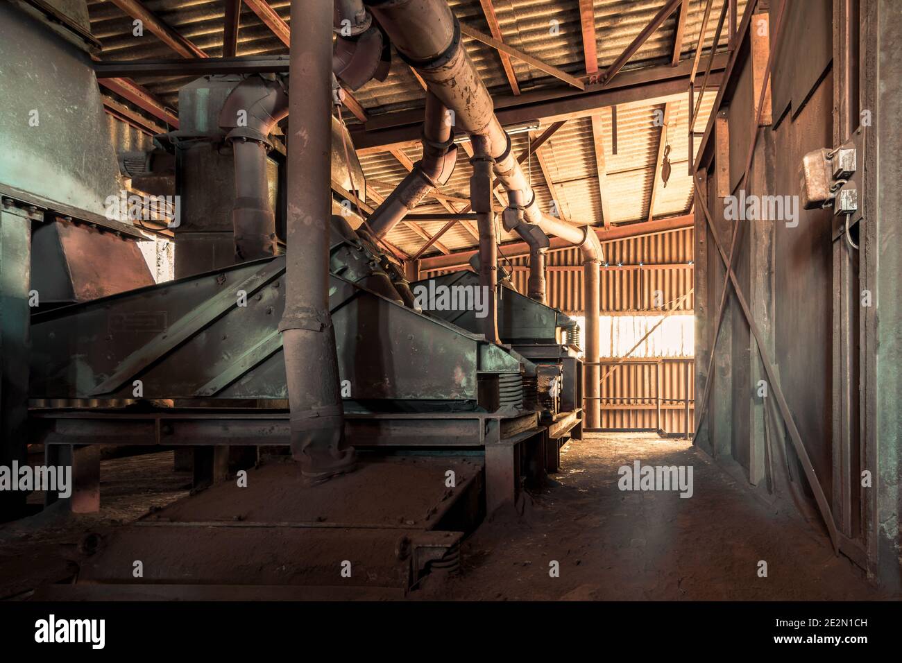 Creepy abandoned industry area with natural decay so-called lost place ...