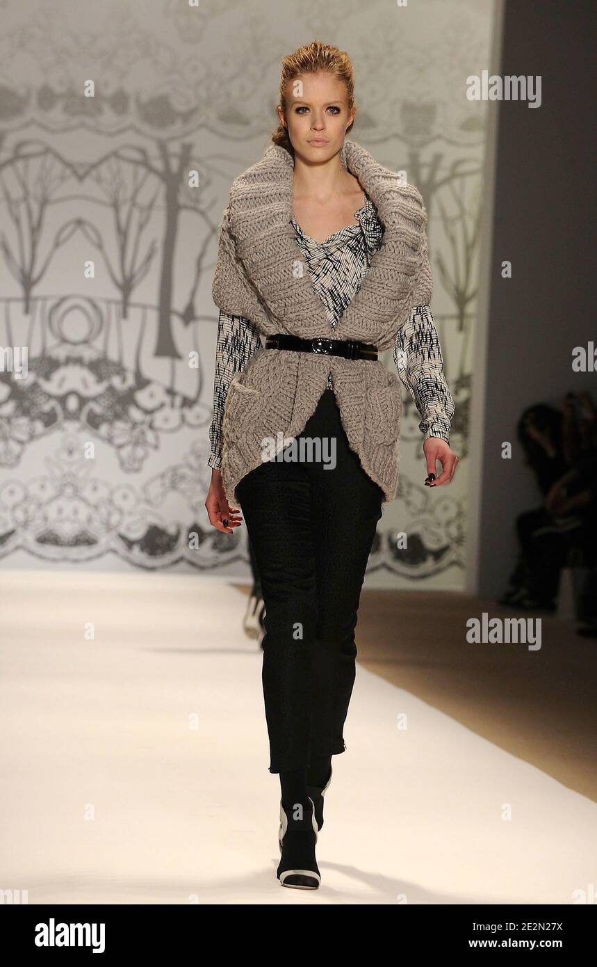 Model on the runway during the Twinkle 2010 Fall Collection during ...