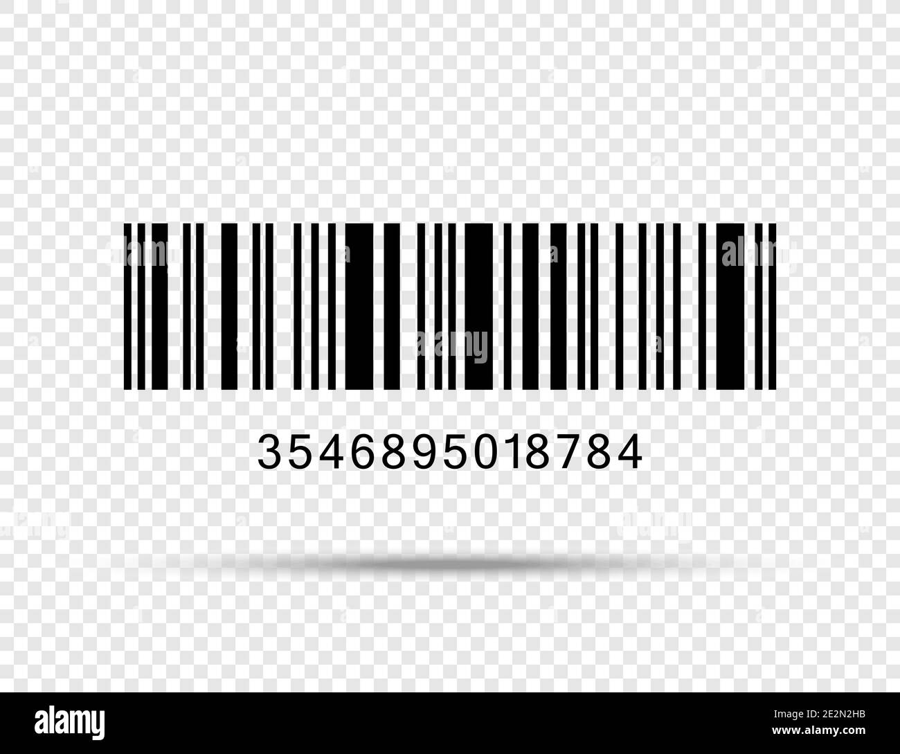 Realistic Bar code icon isolated ontransparent background. Eps10 Stock ...