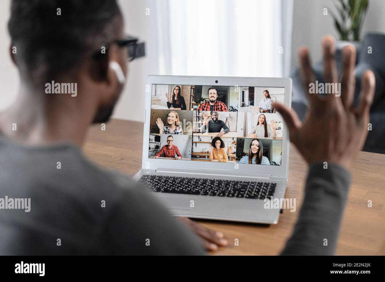 man, business, employee, video call, remotely work Stock Photo - Alamy