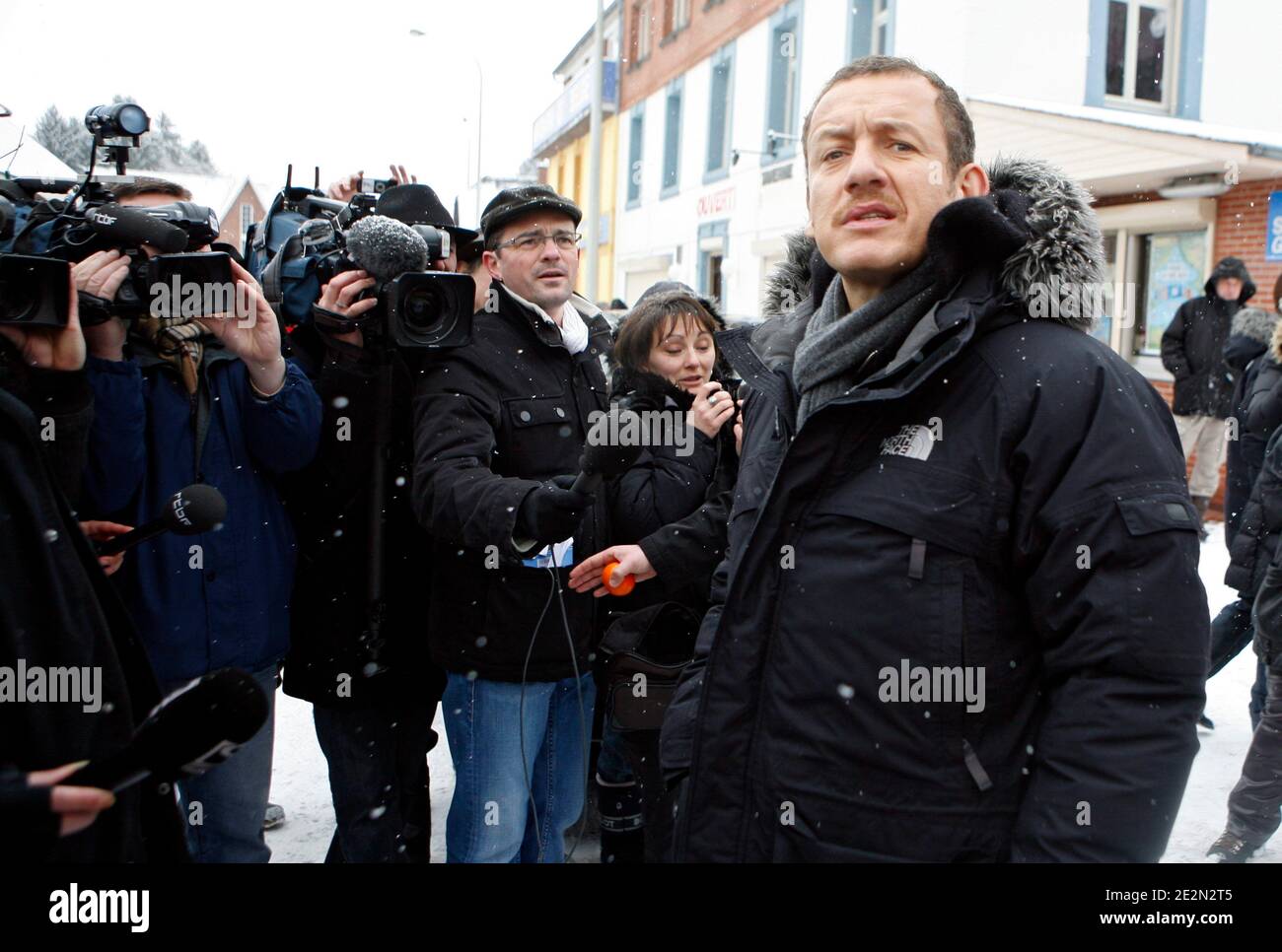 The French actor and director Dany Boon is on the set of his new film ...