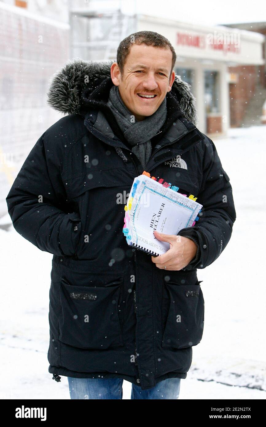 The French actor and director Dany Boon is on the set of his new film ...