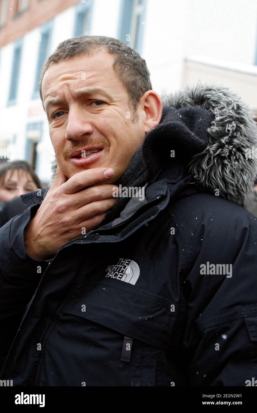The French actor and director Dany Boon is on the set of his new film ...