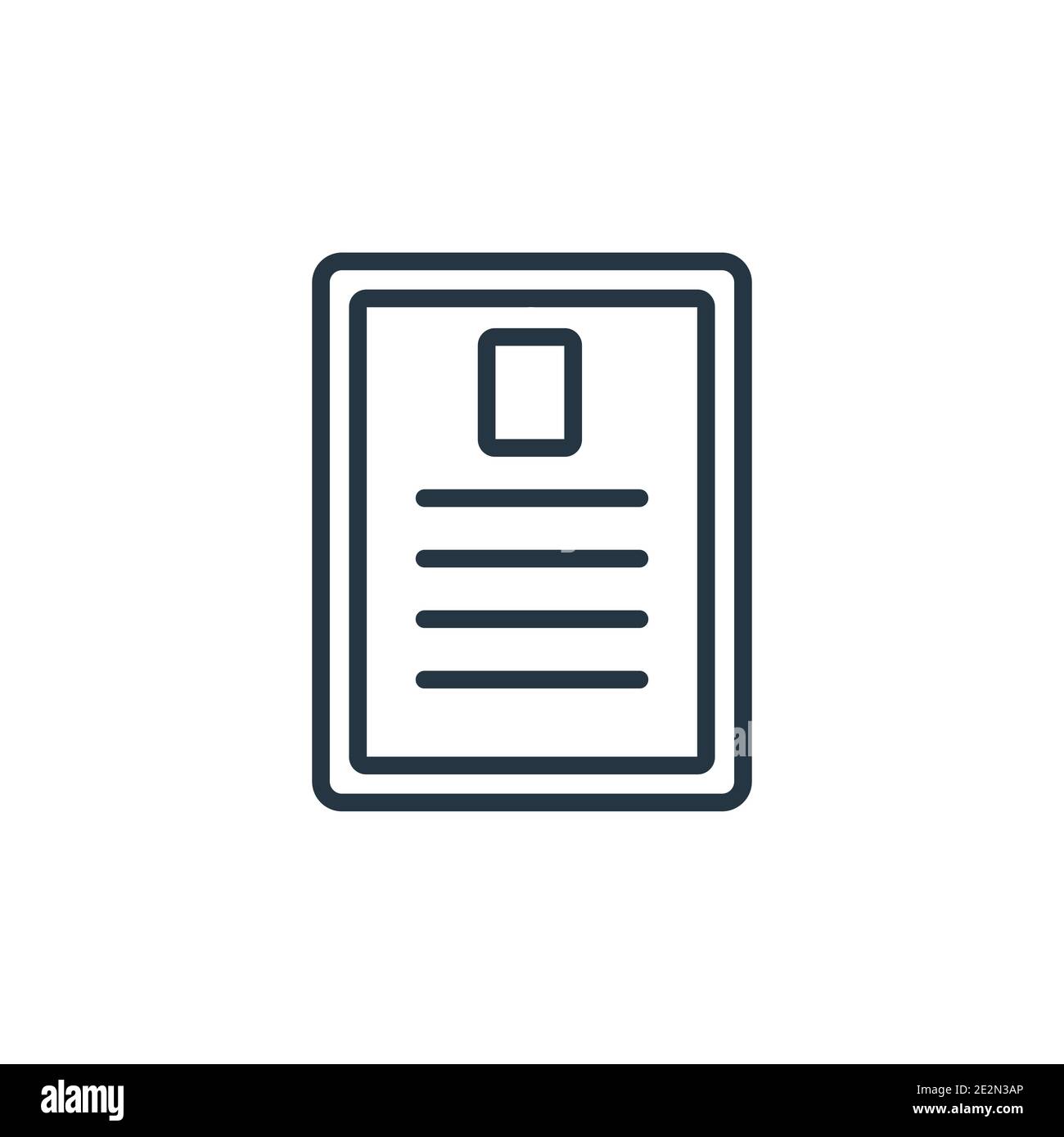 Waybill outline vector icon. Thin line black waybill icon, flat vector ...