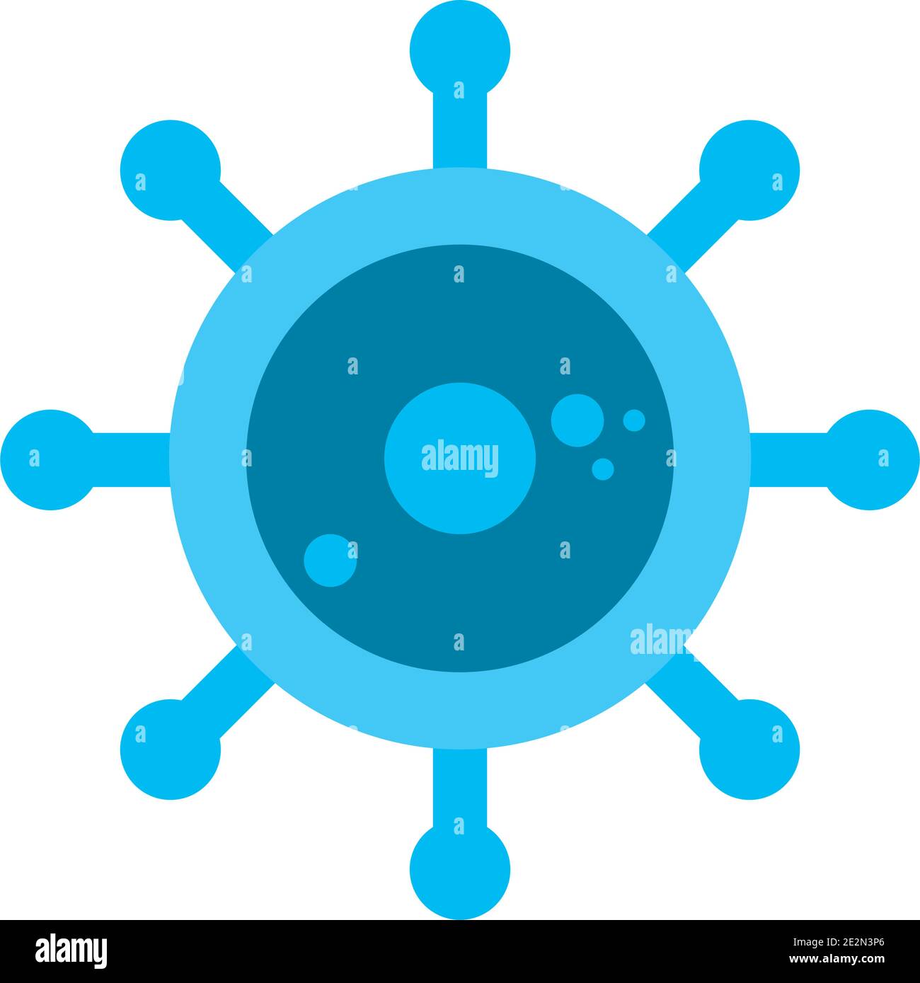 herpes virus icon over white background, colorful design, vector illustration Stock Vector Image ...