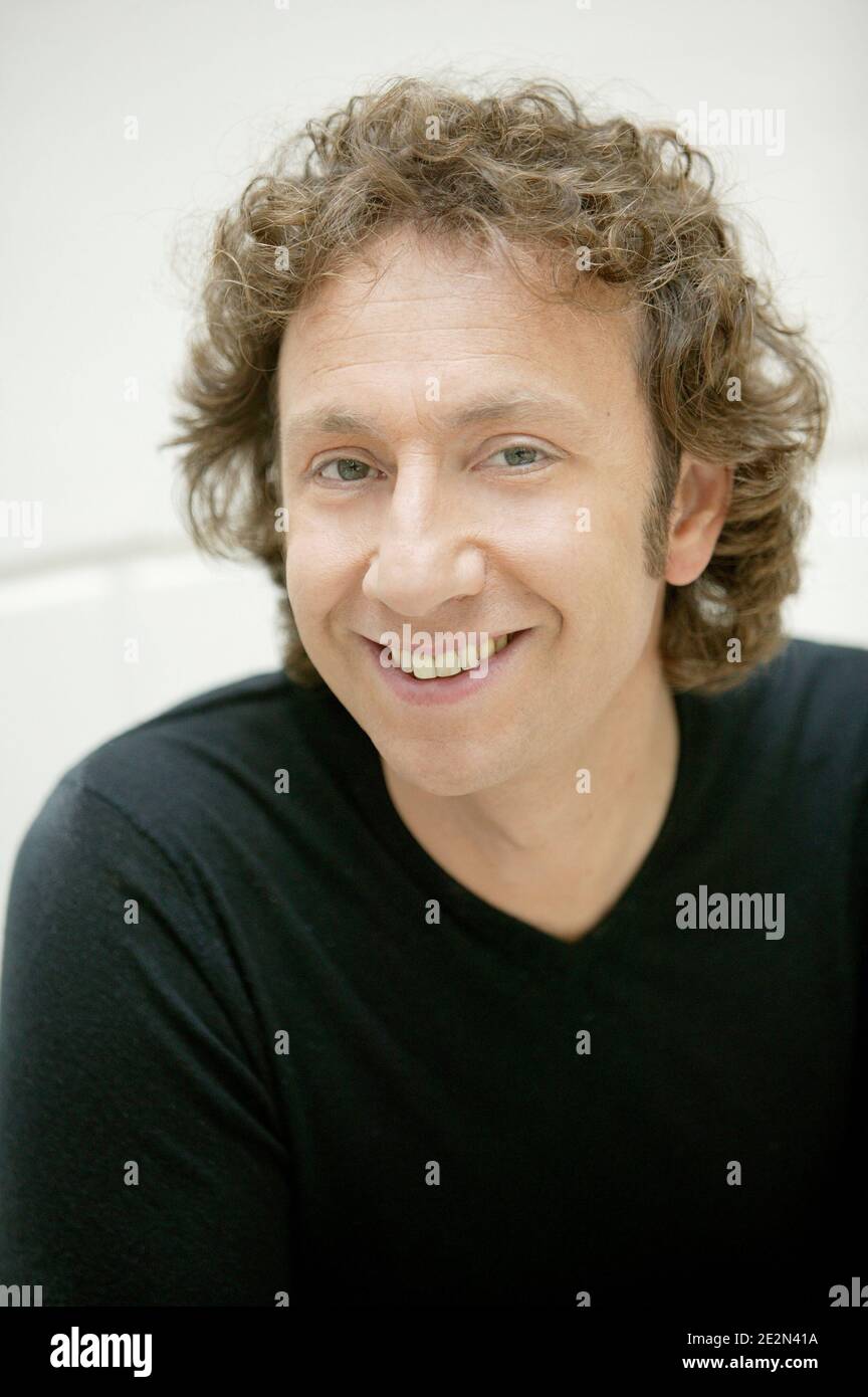 Stephane Bern posing during a portrait session in Paris, France in 2007 ...