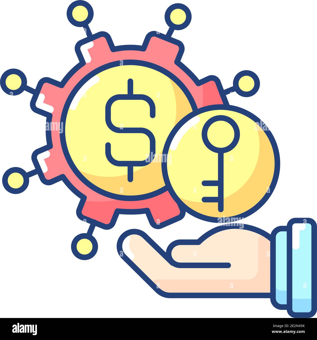 Turnkey finance functions RGB color icon Stock Vector Image & Art - Alamy