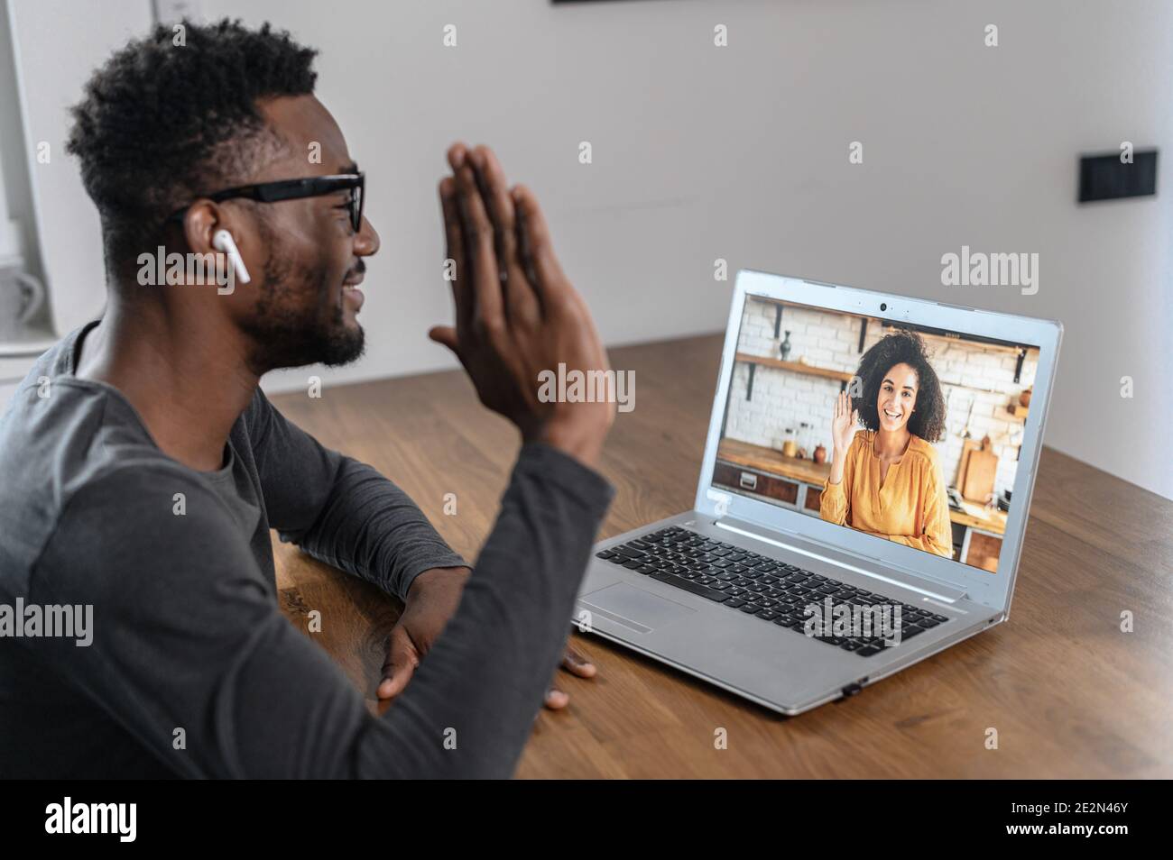 man, business, employee, video call, remotely work Stock Photo - Alamy