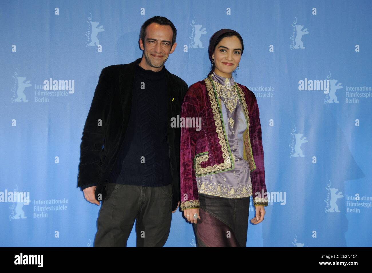 Rafi Pitts and Mitra Hajjar during a photocall for 'The hunter' as part of the 60th Berlin Film ...