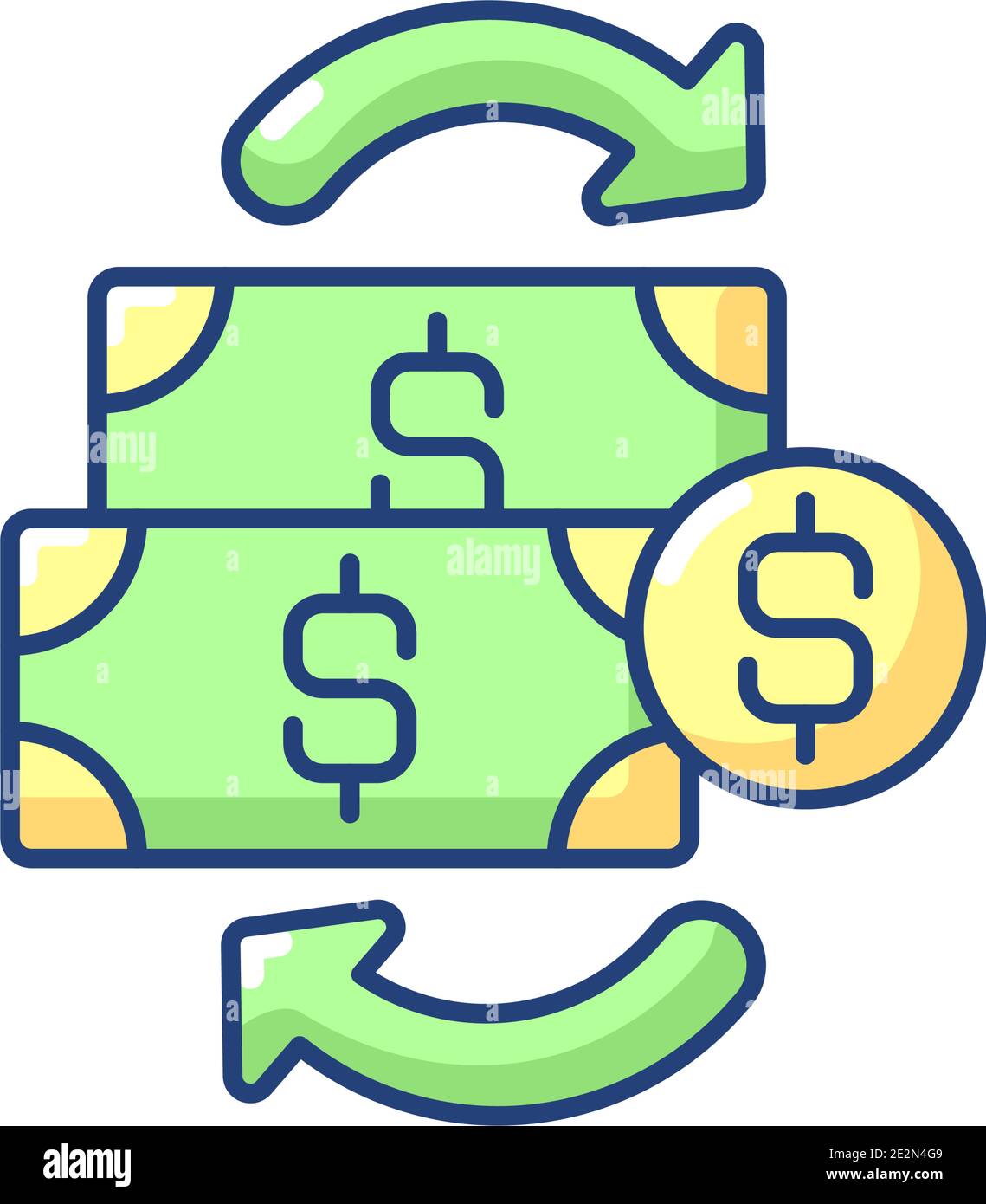 Transactions simple vector icon Cut Out Stock Images & Pictures - Alamy