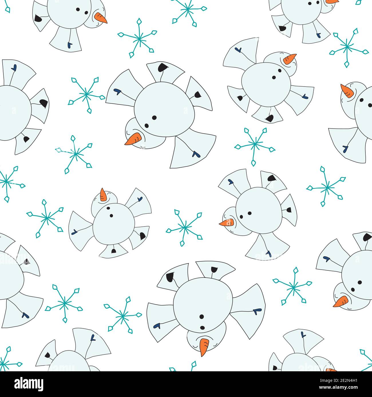 Snow angel making Stock Vector Images - Alamy