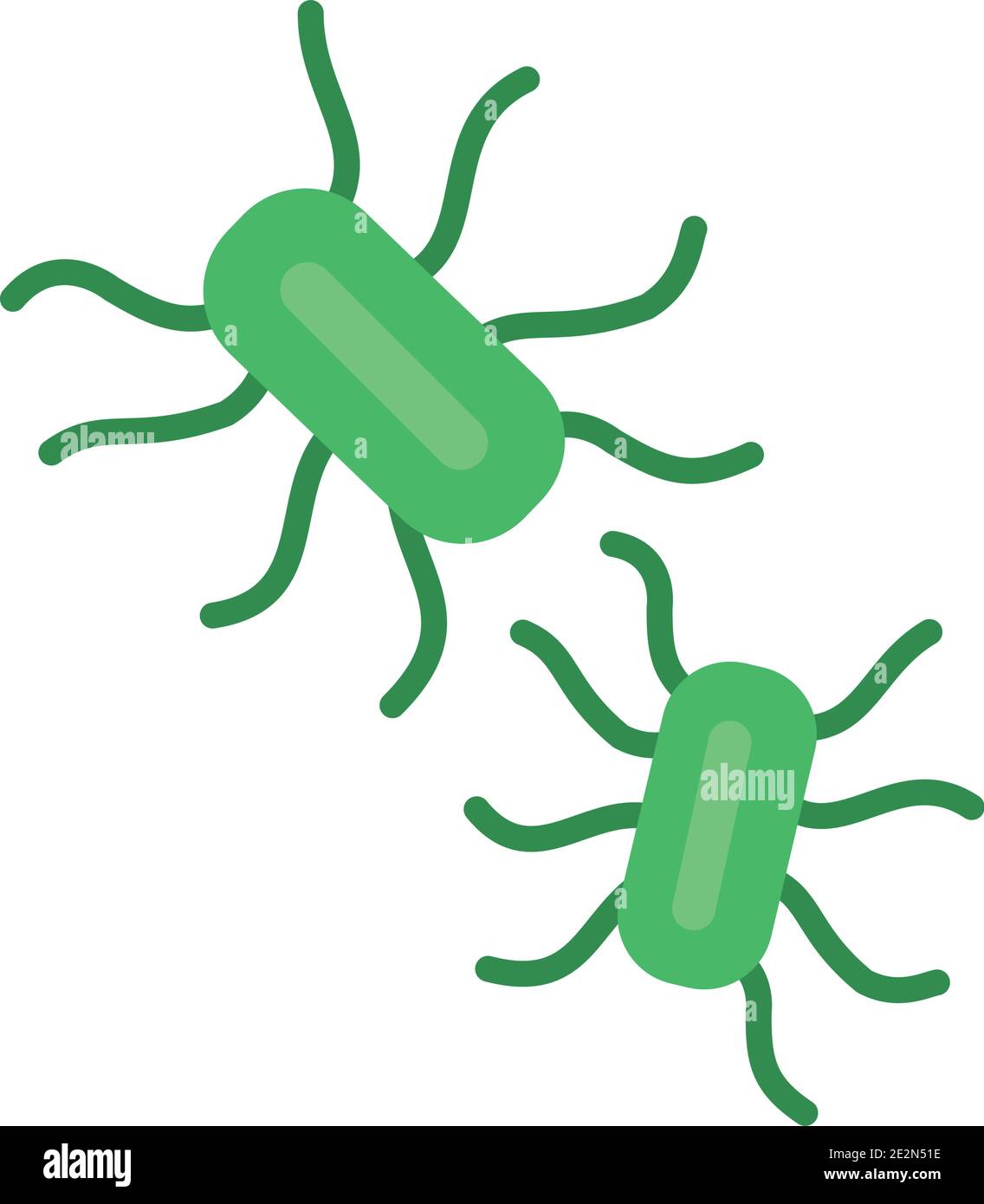 salmonella bacterias icon over white background, colorful design ...