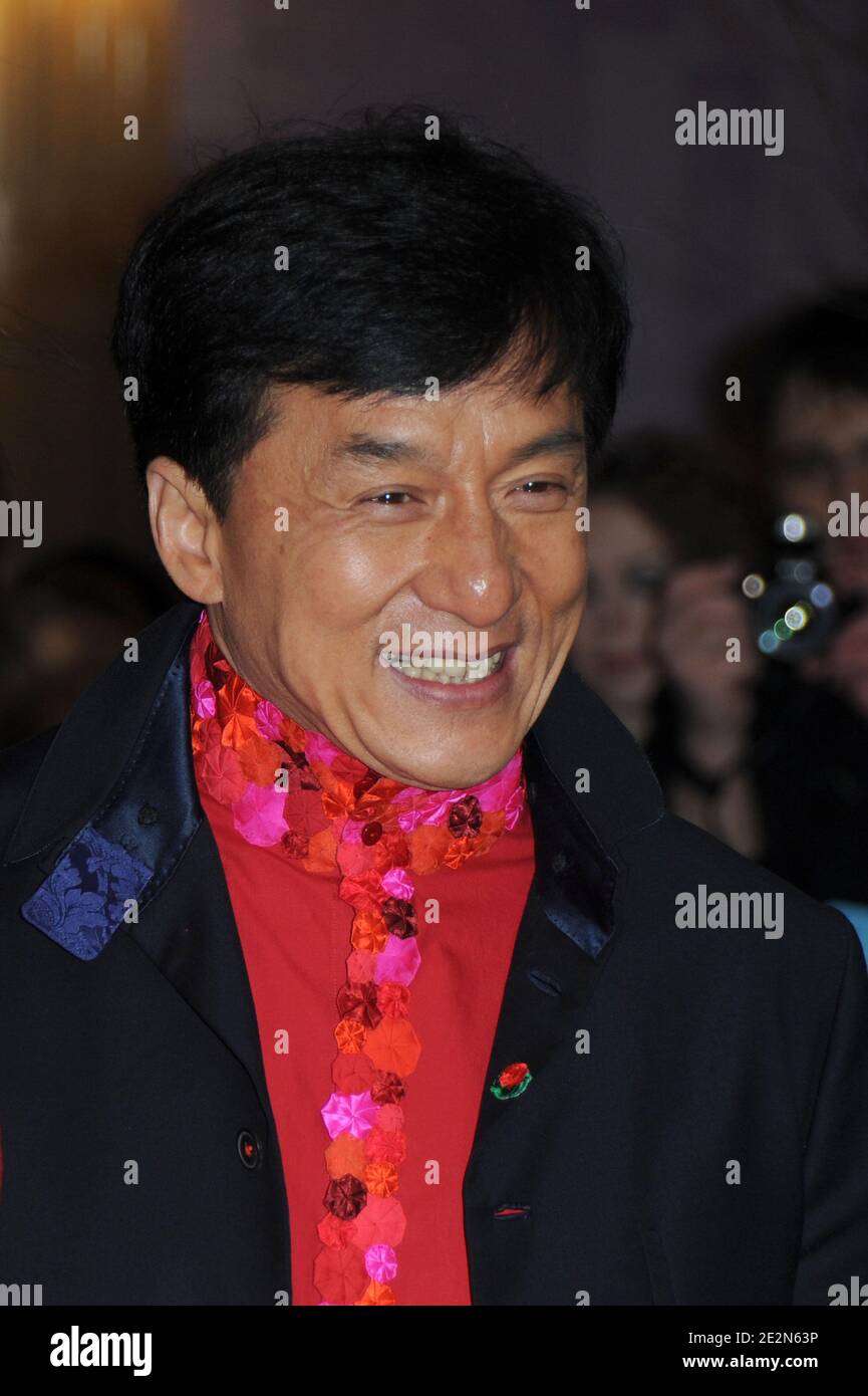 Jacky Chan attending the premiere for 'Little Big Soldier' as part of ...
