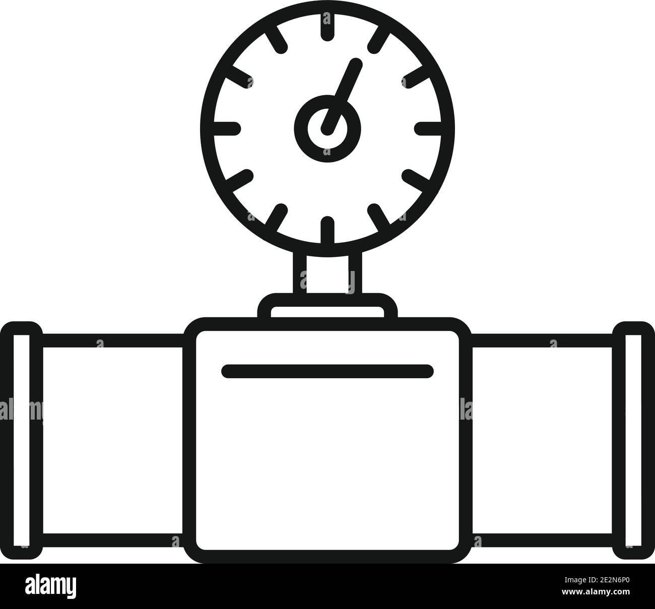 Oil flow meter Stock Vector Images - Alamy
