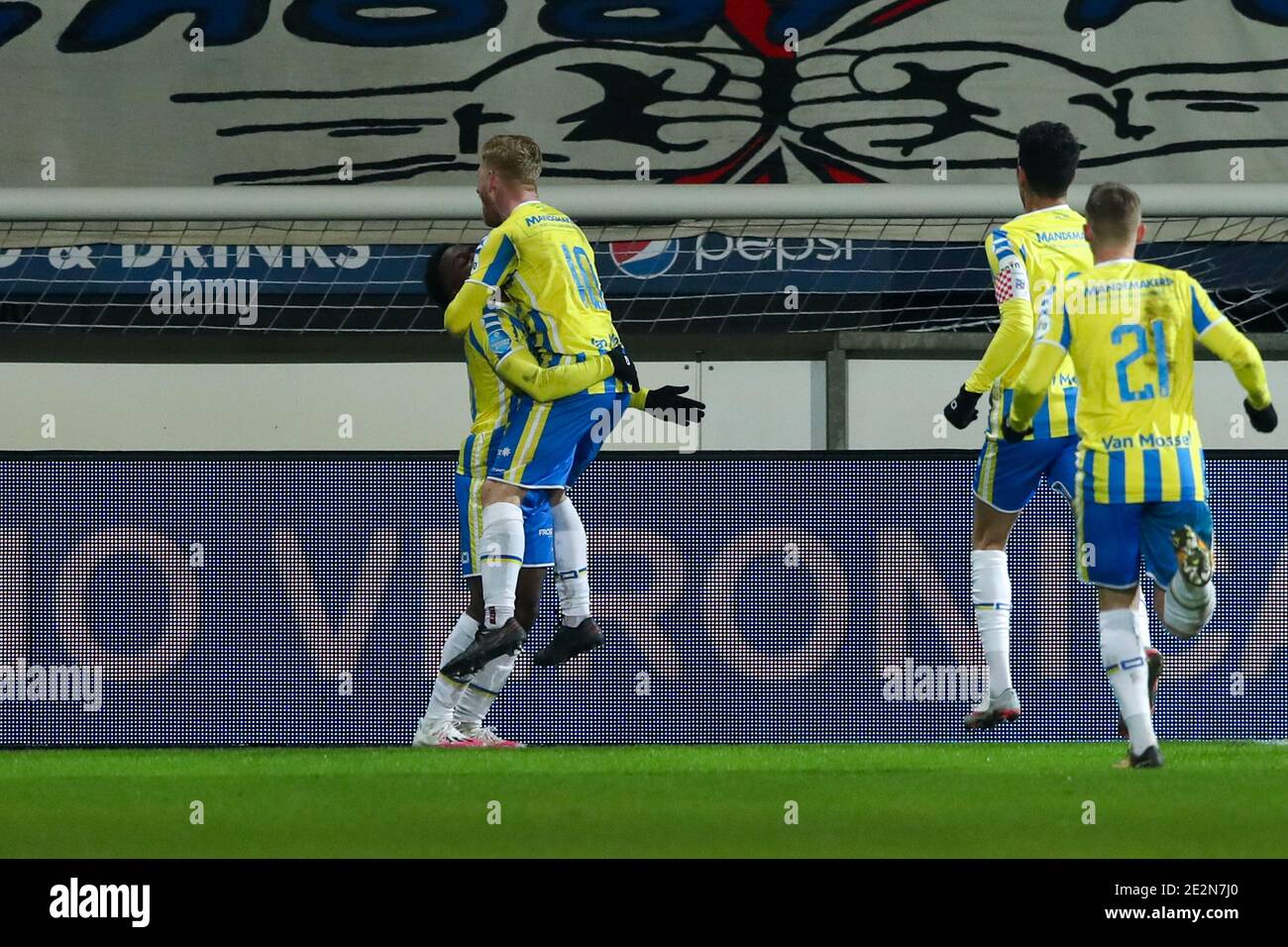 HEERENVEEN, NETHERLANDS - JANUARY 14: L-R: Richard van der Venne of RKC ...