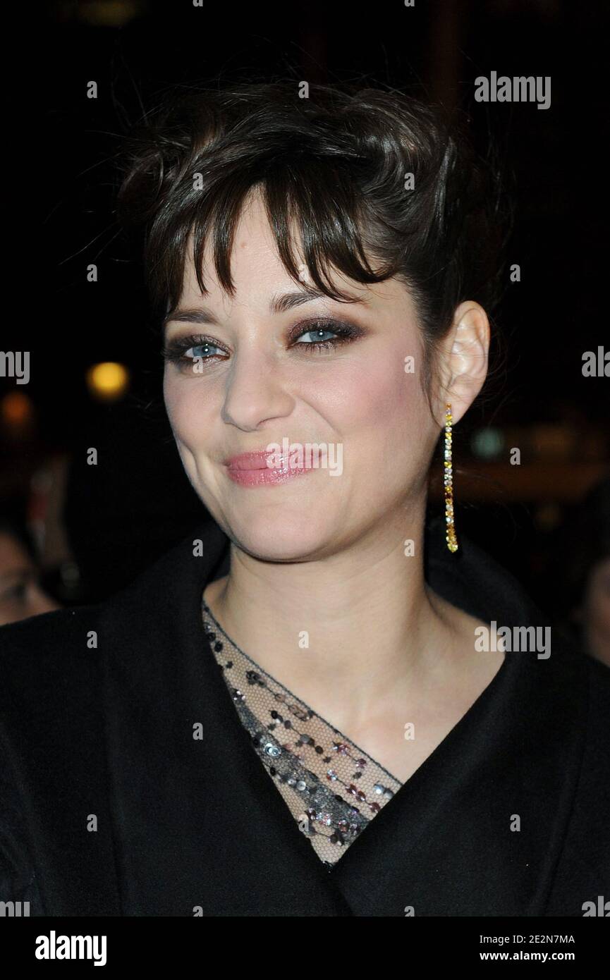 Marion Cotillard attending the premiere of 'Nine' held at Cinema ...
