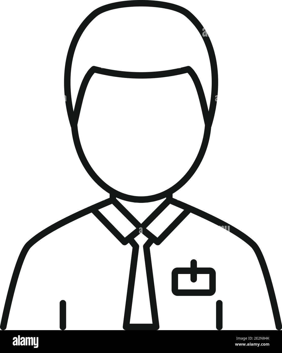 Man Estimator Icon Outline Style Stock Vector Image And Art Alamy