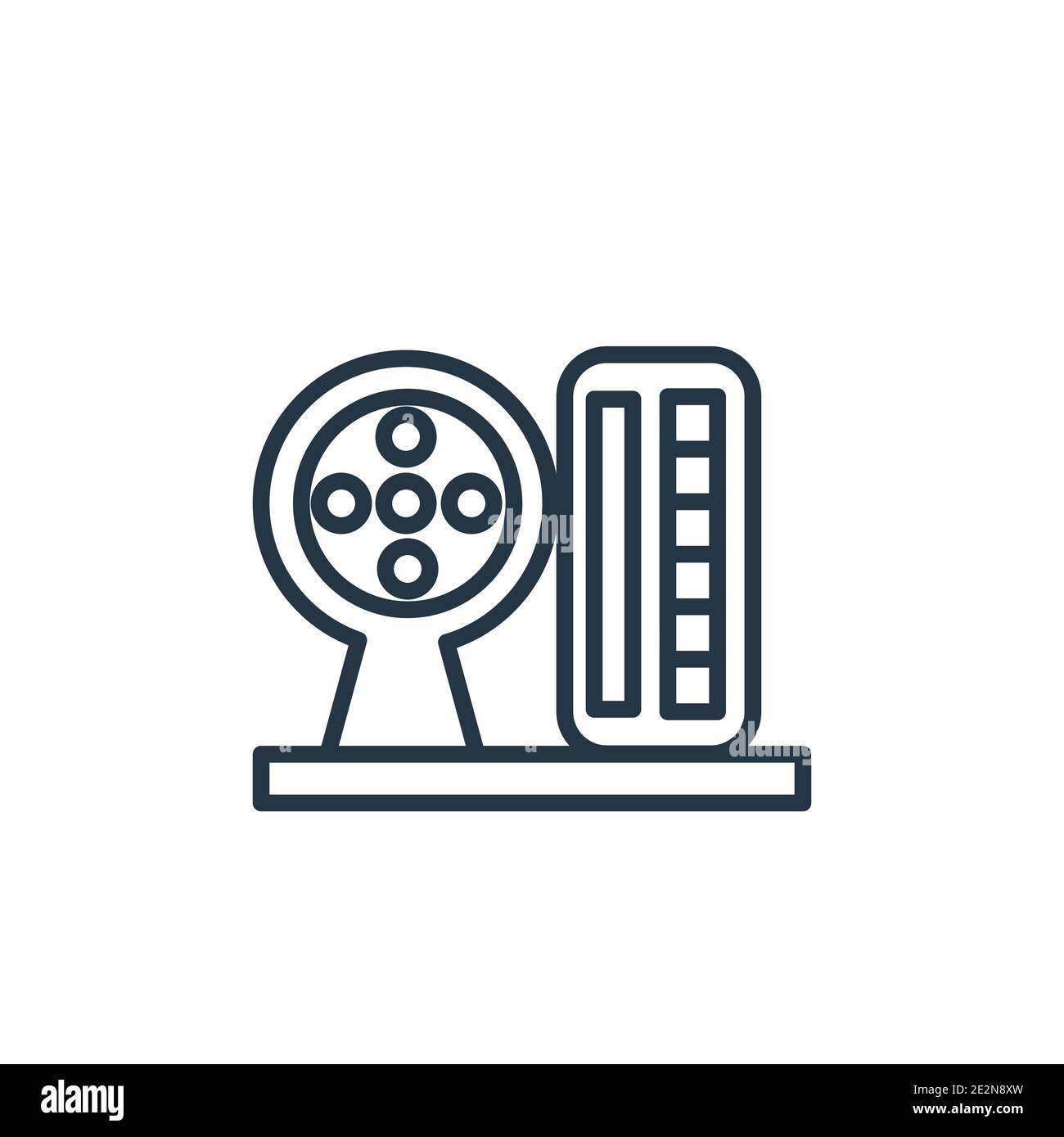 Lottery Game Outline Vector Icon Thin Line Black Lottery Game Icon Flat Vector Simple Element