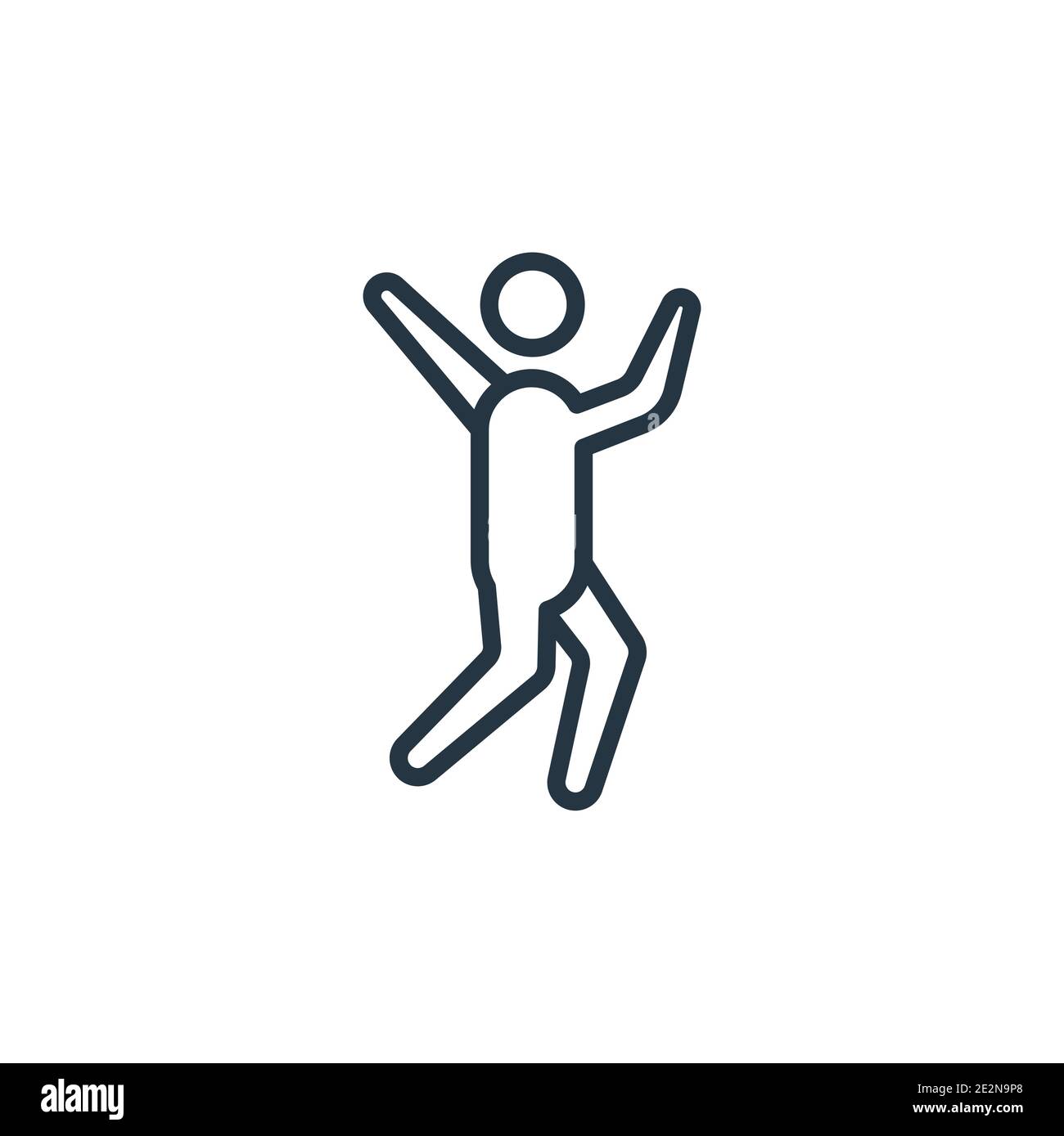 Free human outline vector icon. Thin line black free human icon, flat ...