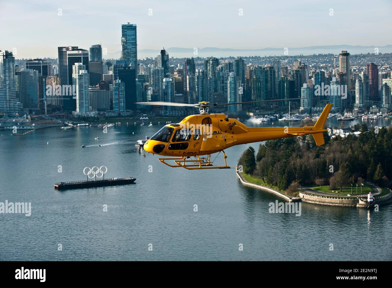 Fly over Vancouver and the Olympic sites of Whistler and Cypress during ...