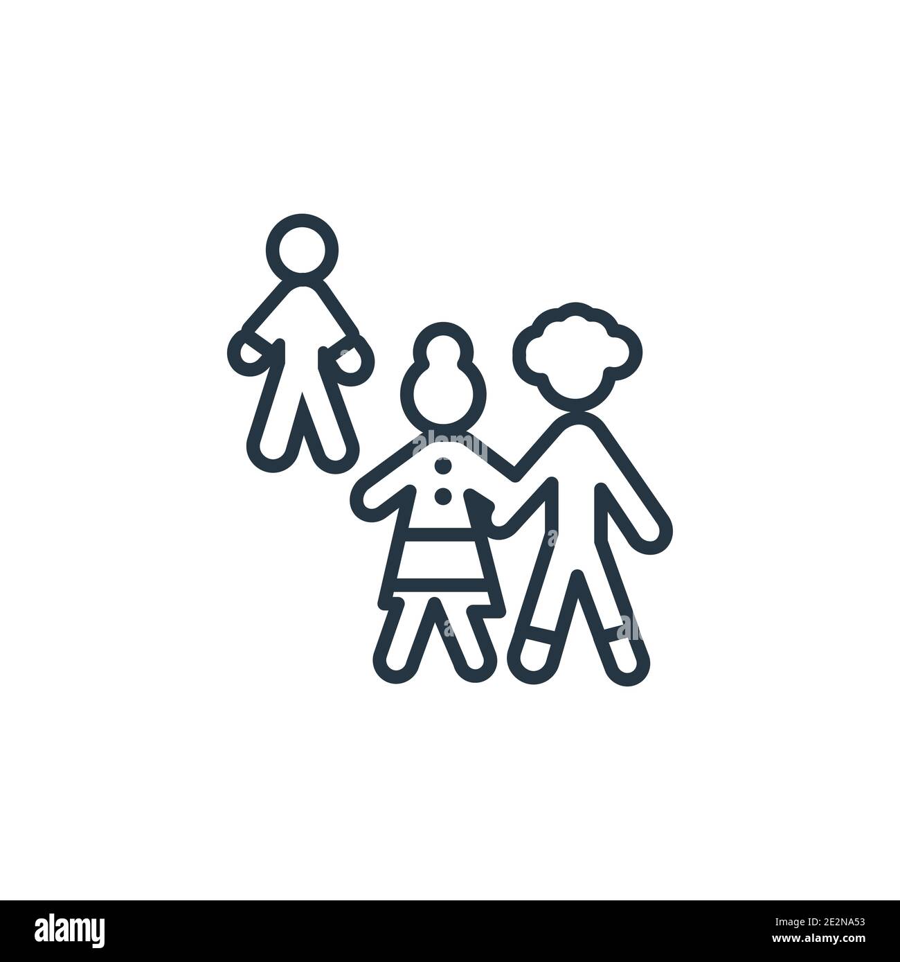 Ex-husband outline vector icon. Thin line black ex-husband icon, flat ...