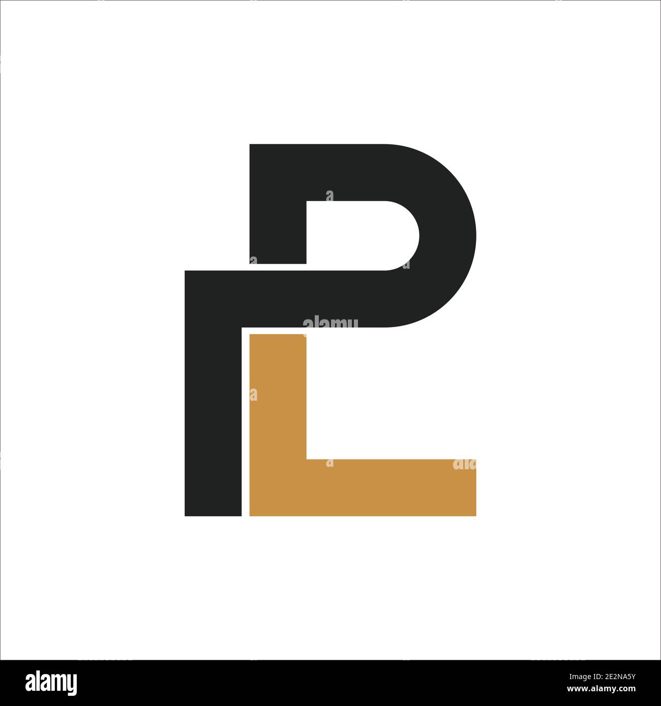 Initial lp letter logo with creative modern business typography vector ...