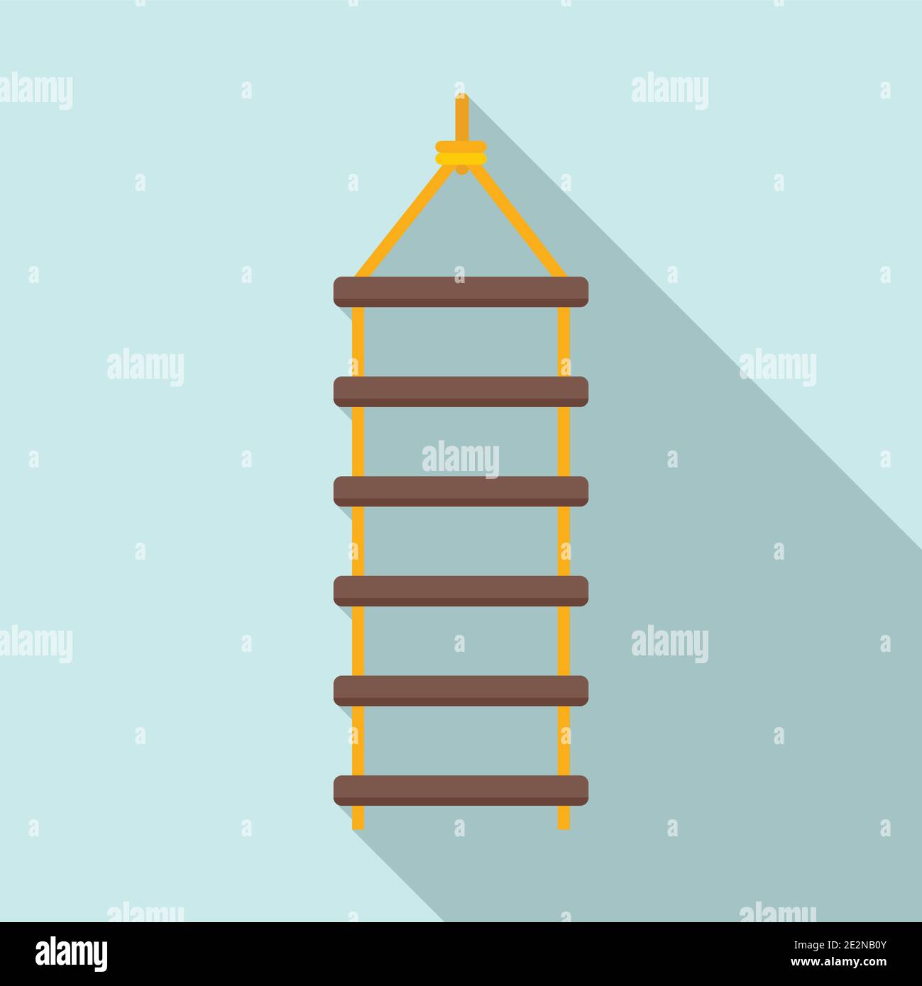 Construction worker climbing up ladder Stock Vector Images - Alamy