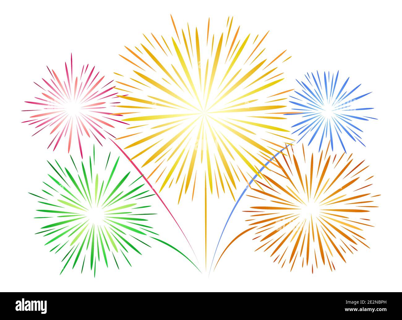 Simple fireworks on white Stock Vector Image & Art - Alamy