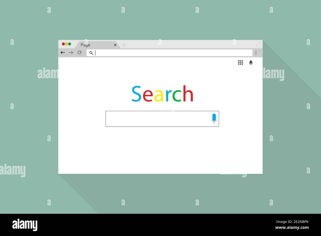 Search bar in flat Stock Vector Images - Alamy