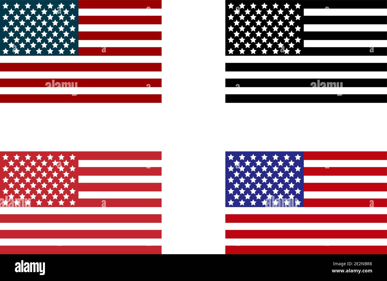 American flags Stock Vector Images - Alamy