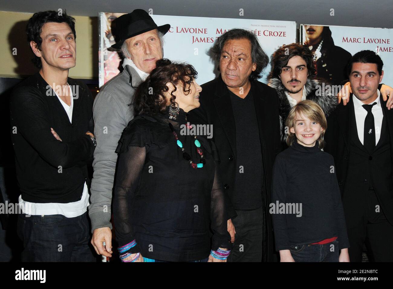 The cast of 'Liberte' posing at the premiere of the movie at UGC Cine ...