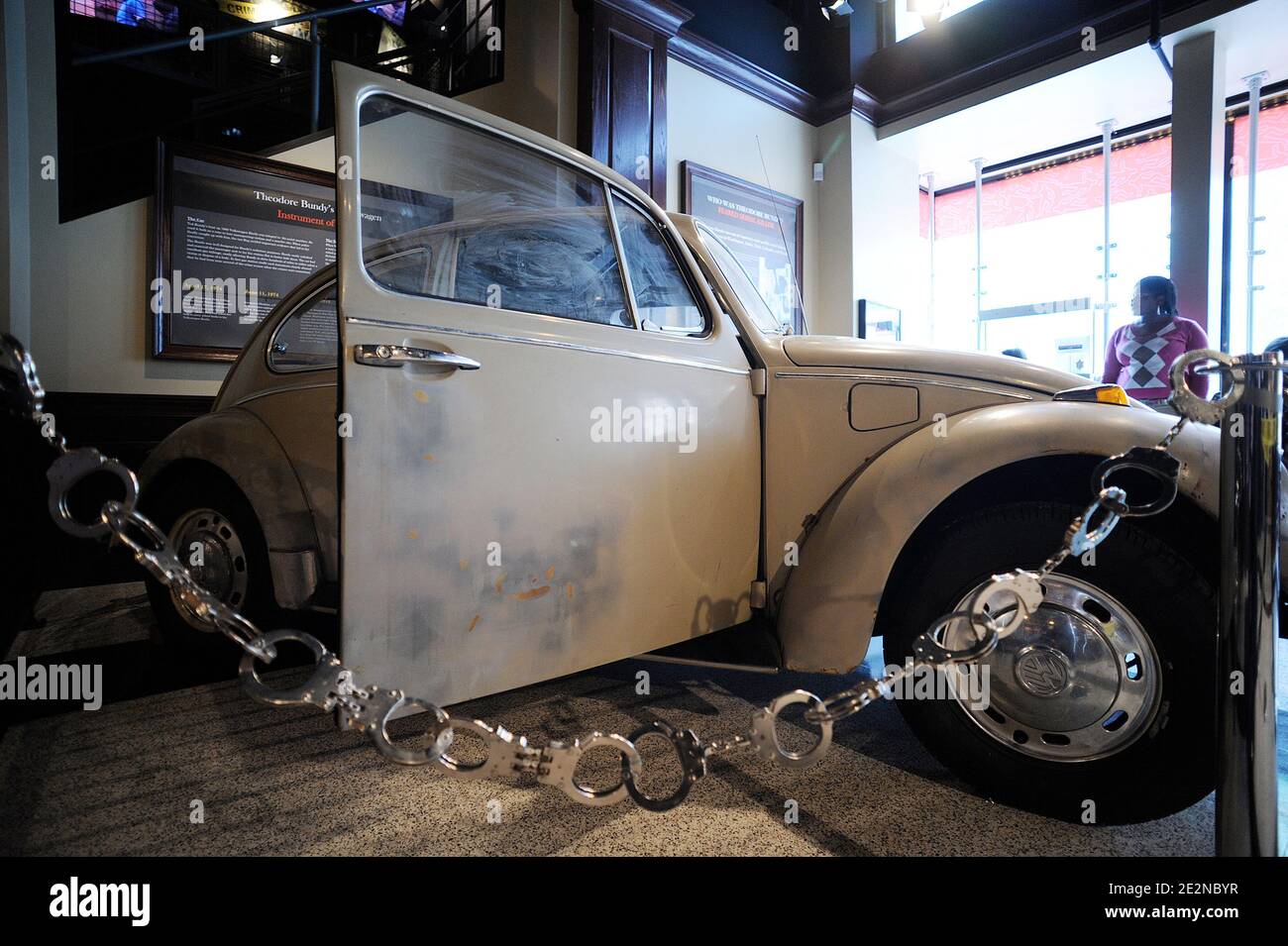 Ted BundyÍs VW Beetle on display at the National Crime and Punishment ...
