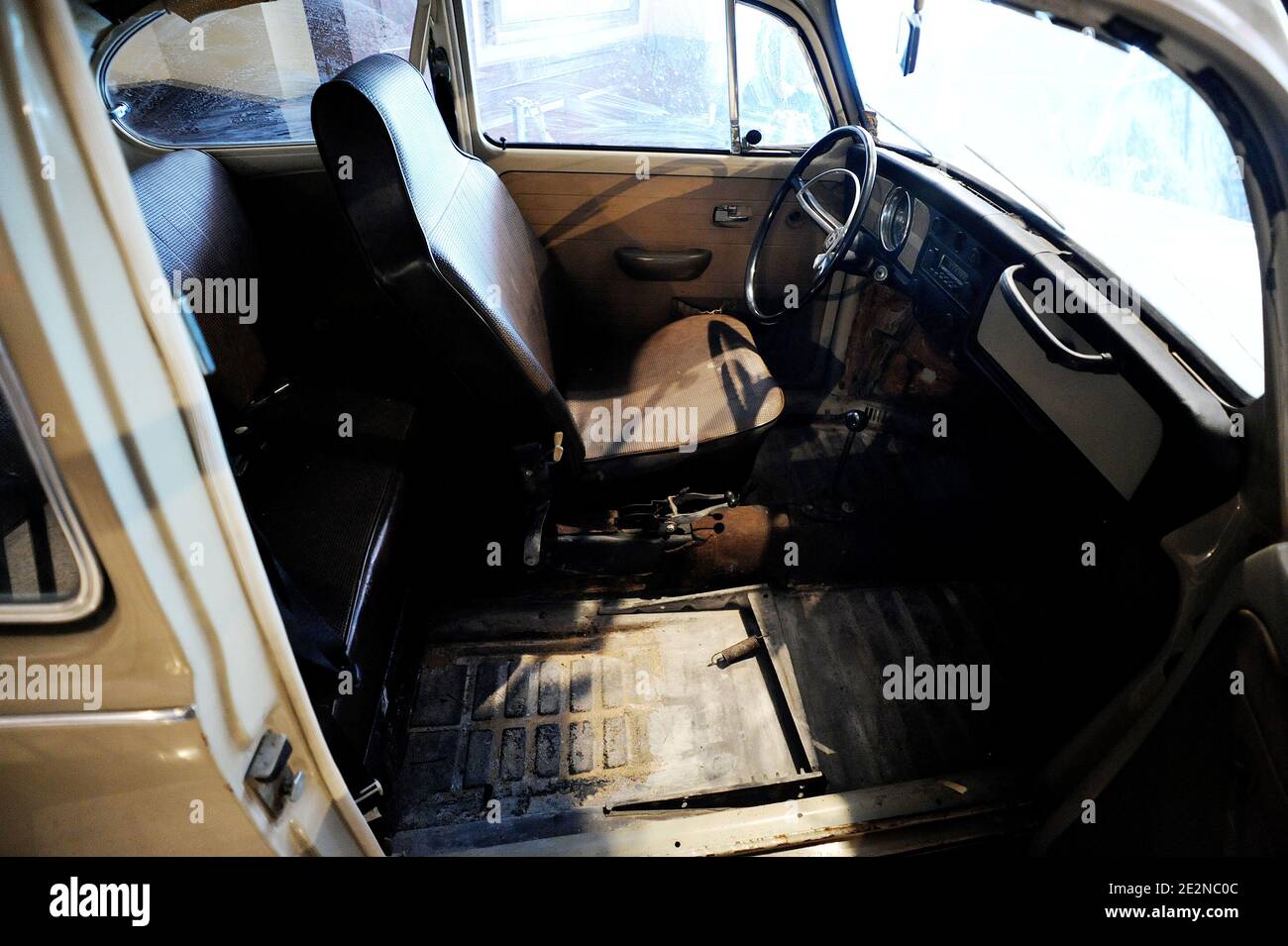 Ted BundyÍs VW Beetle on display at the National Crime and Punishment ...