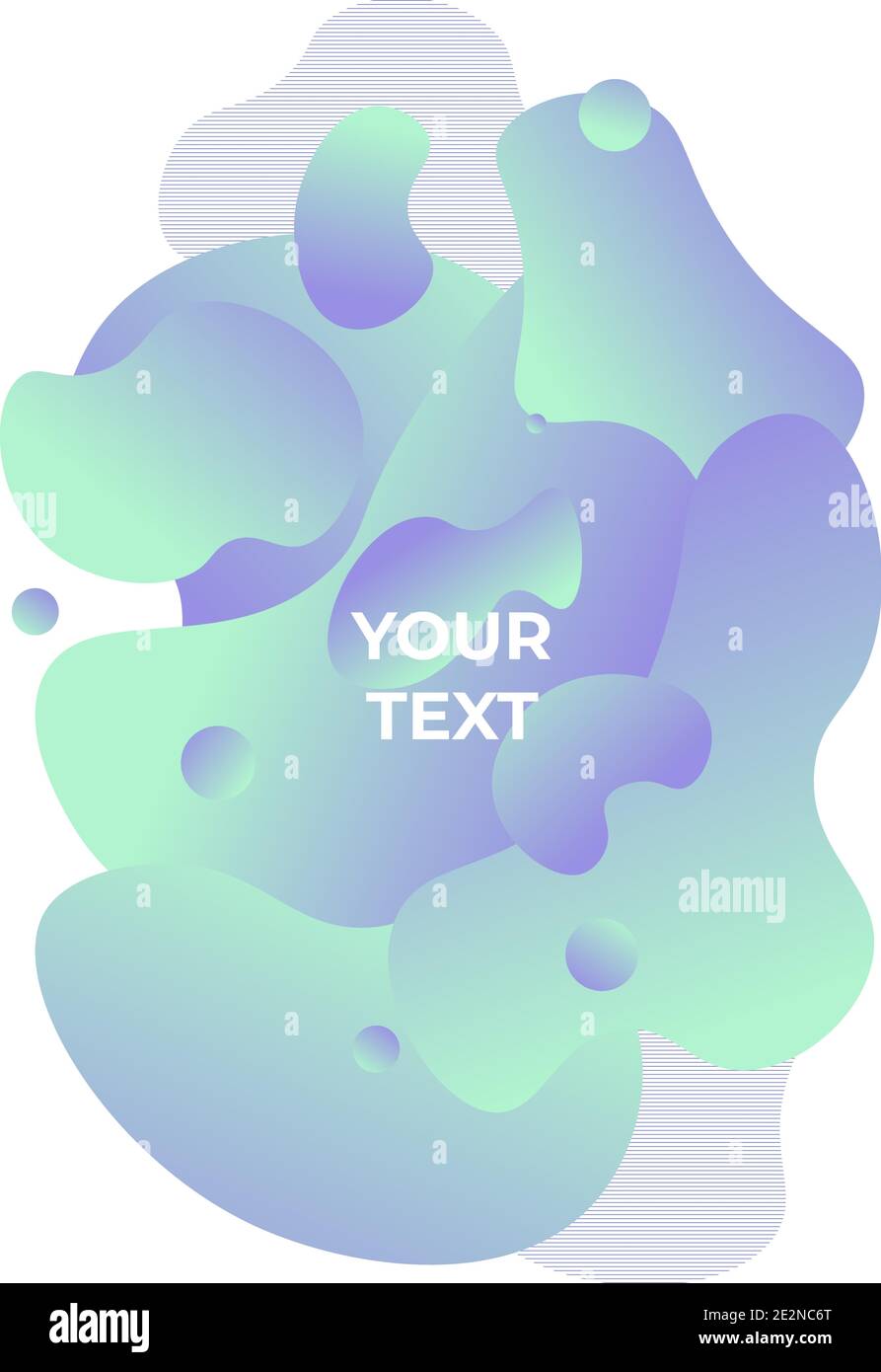 Fluid poster, vertical abstract vector illustration for ad or design ...