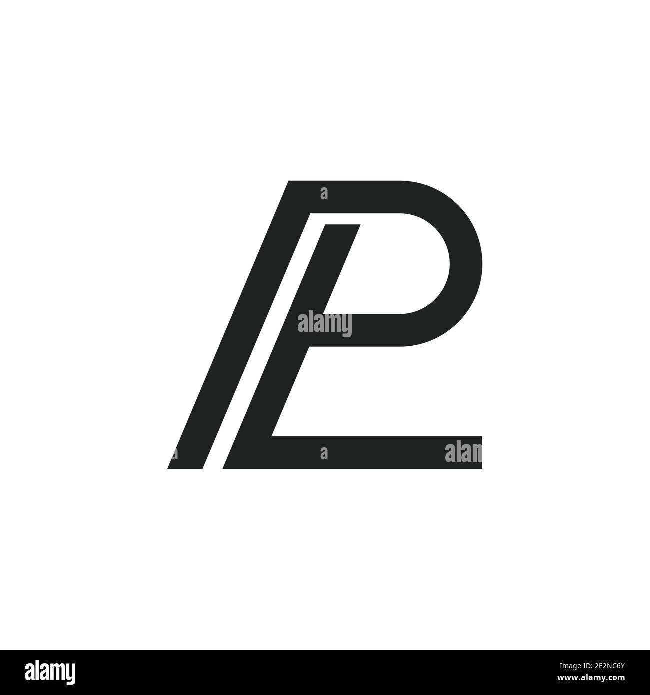 Initial lp letter logo with creative modern business typography vector ...