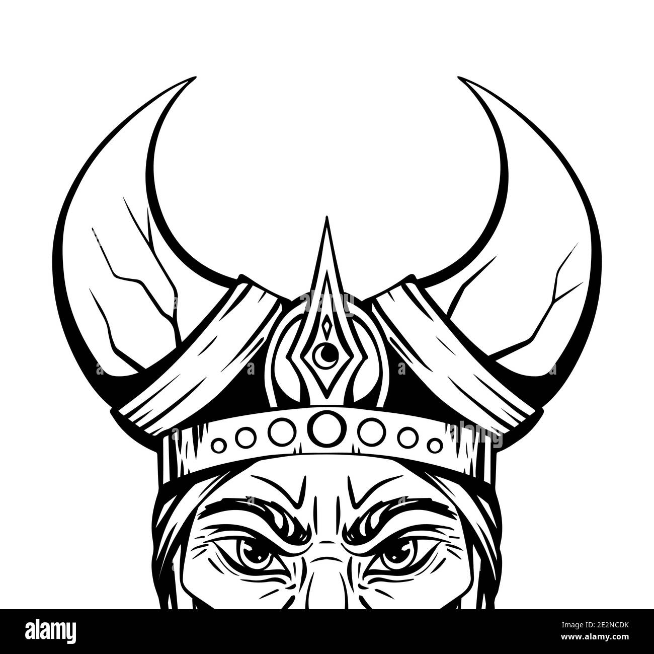 Viking Helmet Tattoo