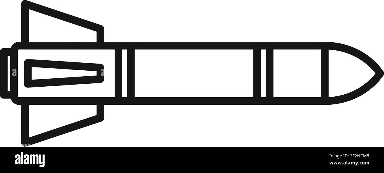 Missile nuke icon, outline style Stock Vector Image & Art - Alamy