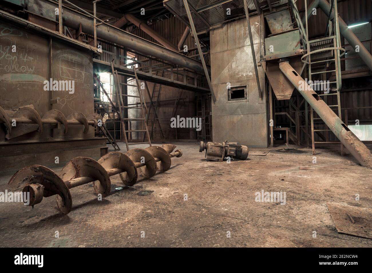 Creepy abandoned industry area with natural decay so-called lost place ...