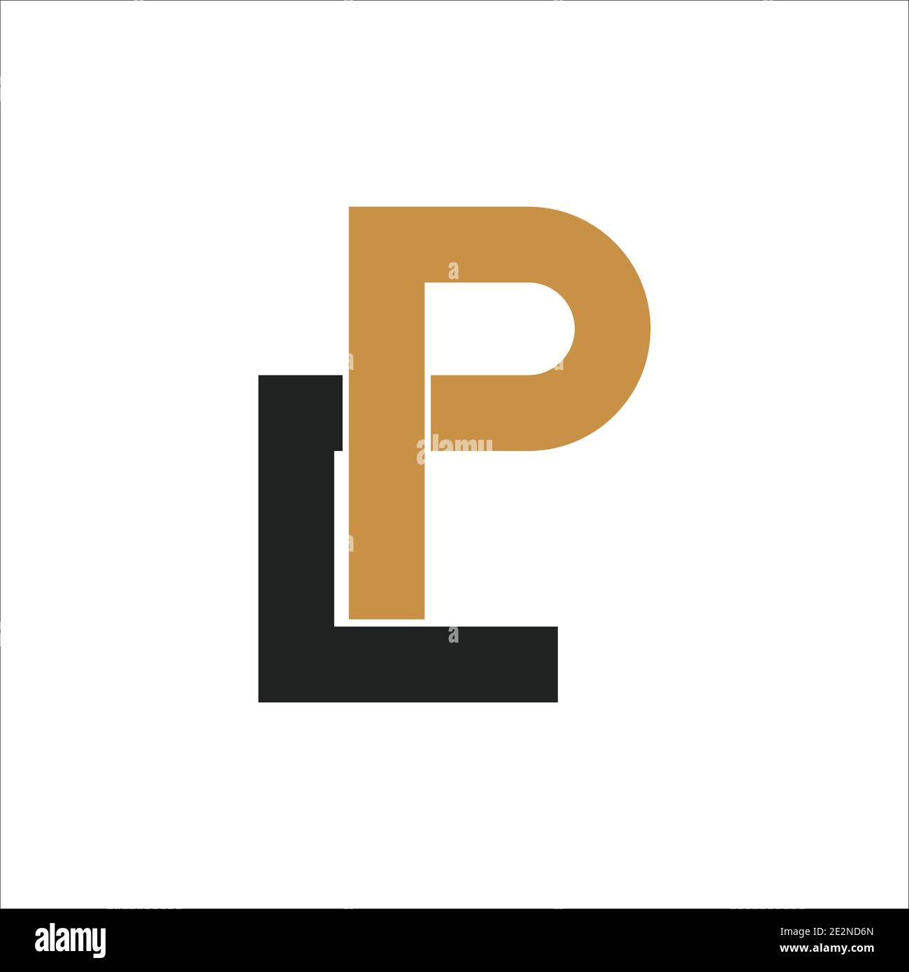 Initial lp letter logo with creative modern business typography vector ...