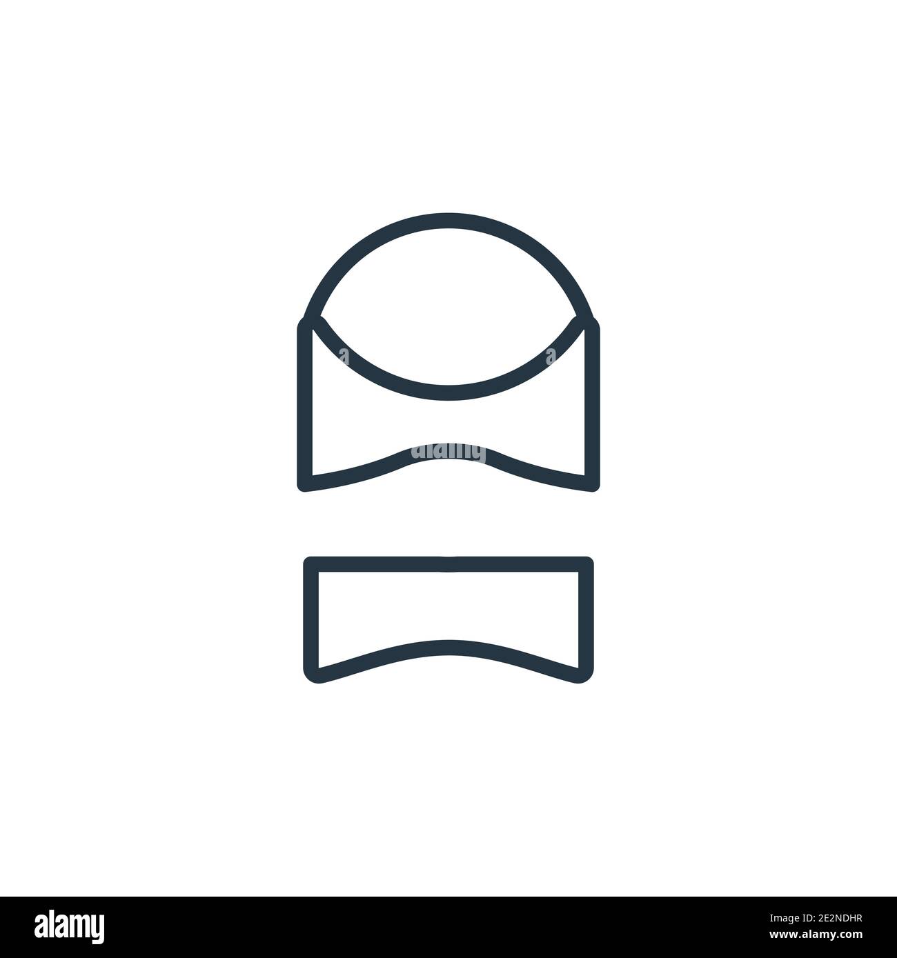 Ordering outline vector icon. Thin line black ordering icon, flat ...