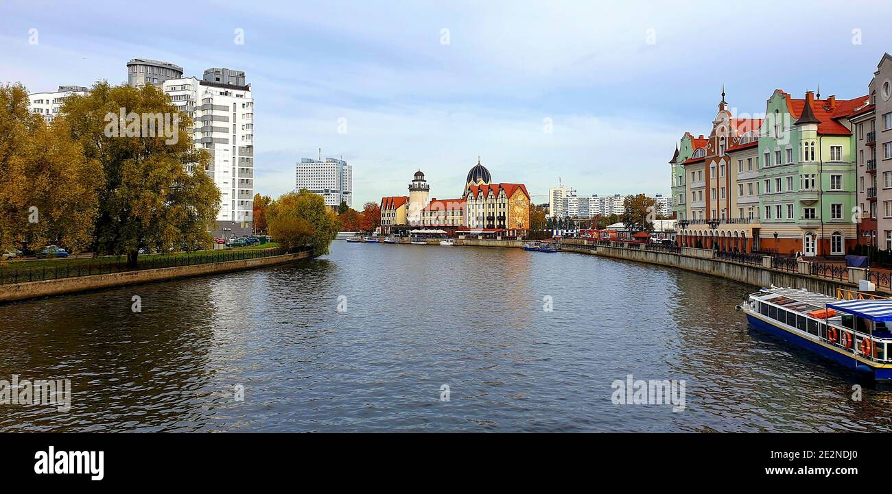 Canals of Kaliningrad Stock Photo - Alamy