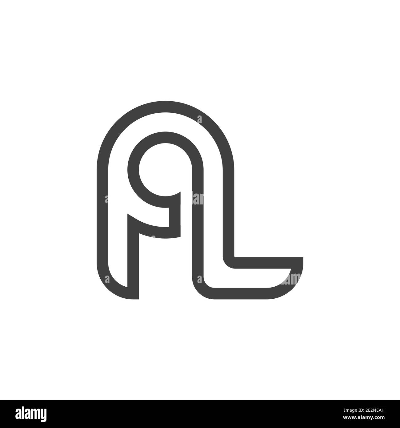 Initial lp letter logo with creative modern business typography vector ...