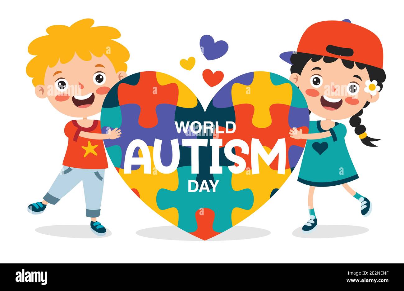 Concept Drawing of Autism Awareness Stock Vector Image & Art - Alamy