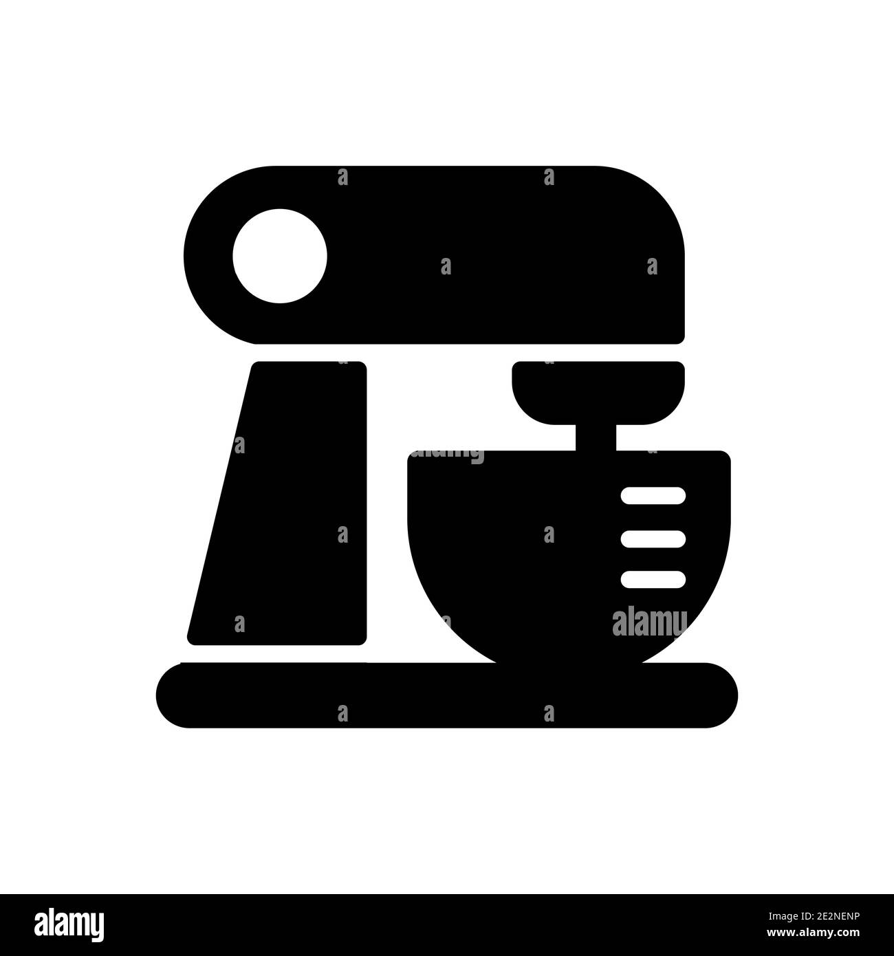 Food processor glyph. Mixing. Pureeing foods. Electric kitchen ...