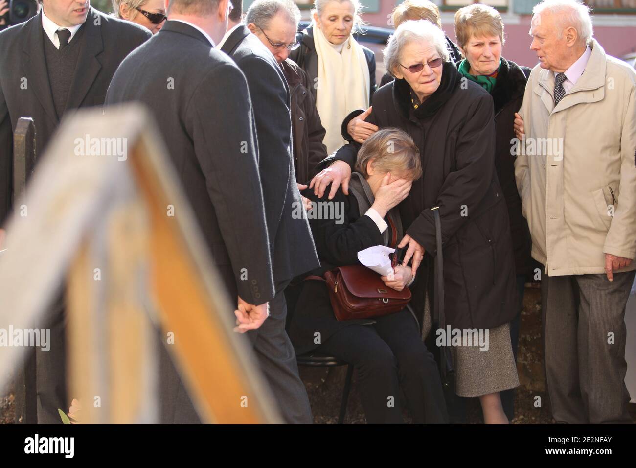 Enterrement de Jean-Pierre Treiber, qui s'est suicide samedi dernier a ...