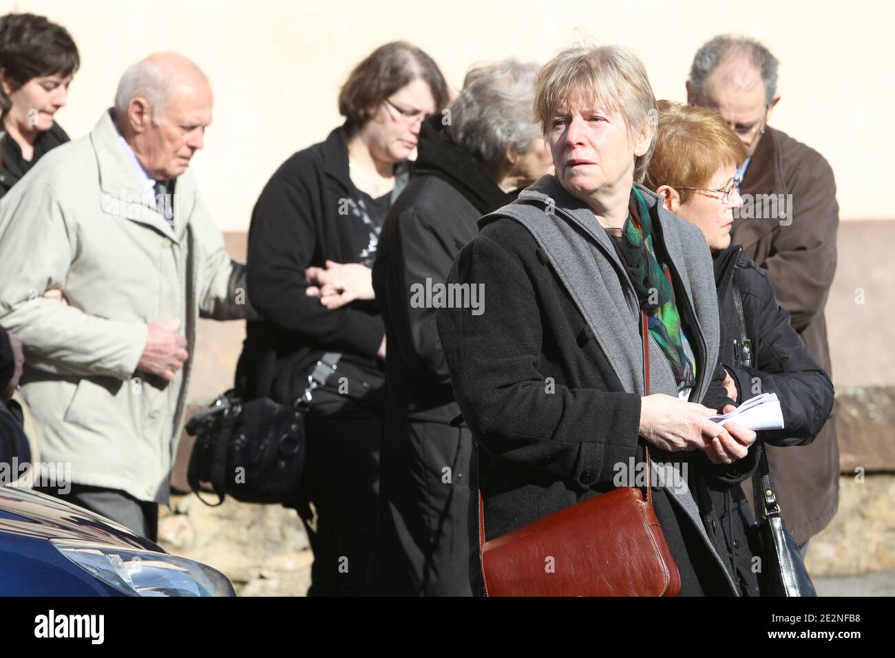Enterrement de Jean-Pierre Treiber, qui s'est suicide samedi dernier a ...